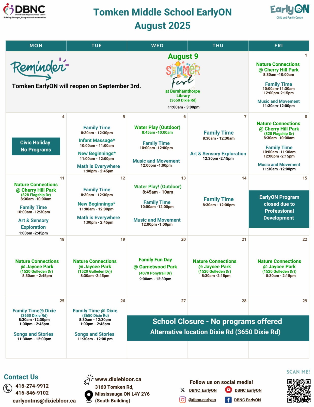 Tomken Calendar – Dixie Bloor